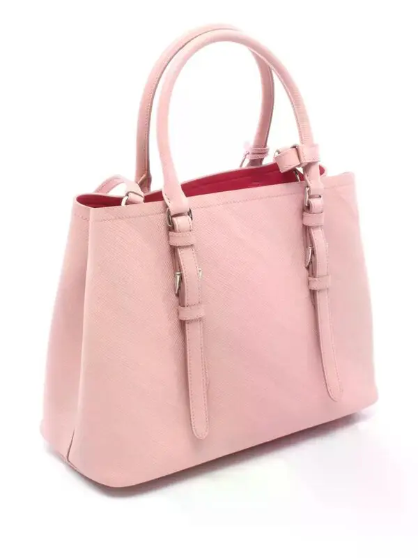 Prada 2010-2026 Small Saffiano Cuir Double Handle Satchel