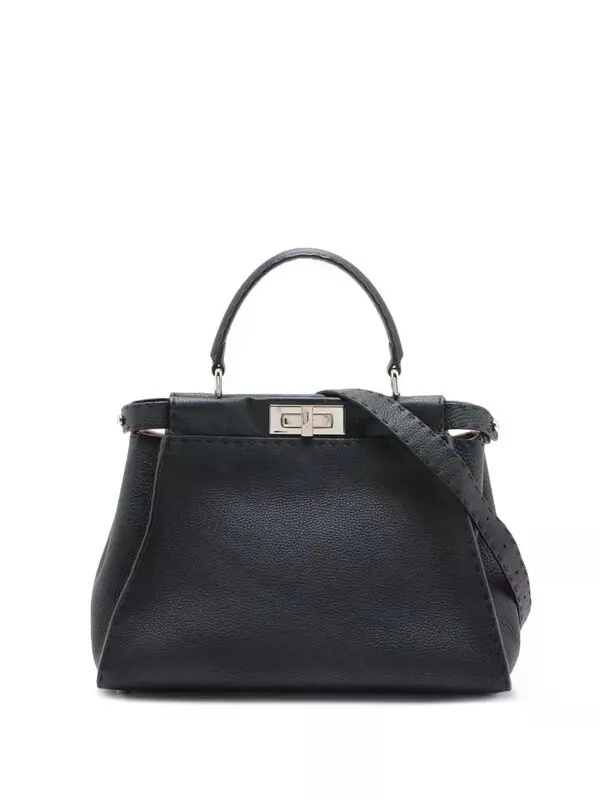 Fendi 2000-2010 Medium Leather Selleria Peekaboo Iconic Satchel