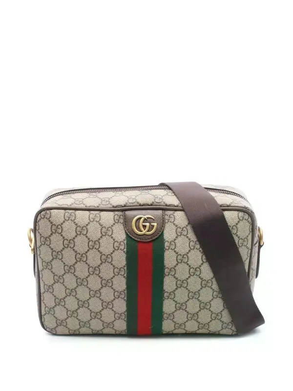 Gucci 2000-2015 Medium Gg Supreme Web Ophidia Crossbody Bag