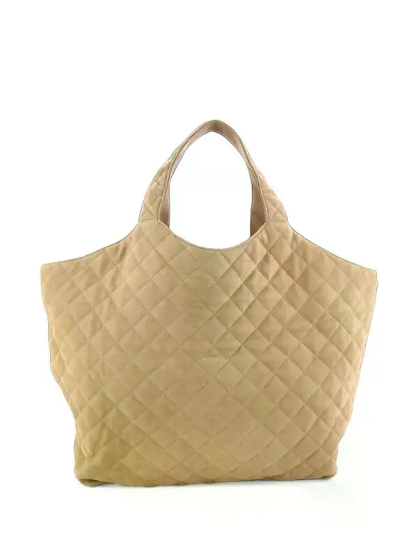 Saint Laurent Icare Shopping Quilted Nubuck Maxi Tote Bag