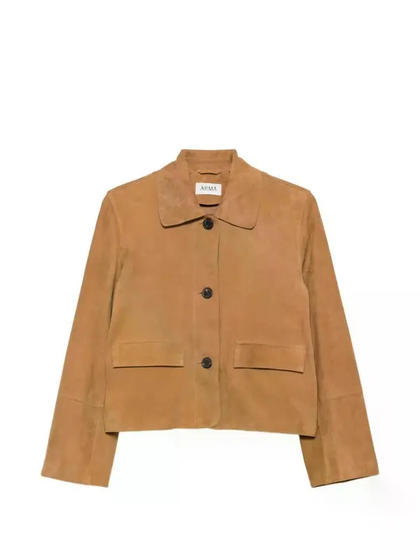 ARMA Button-fastening Leather Jacket