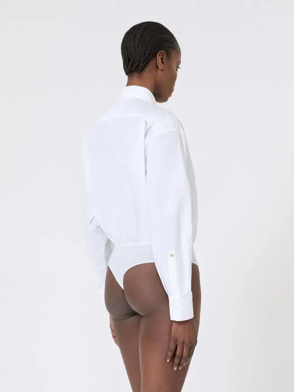 Max Mara Poplin Shirt Bodysuit