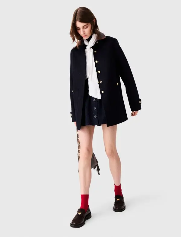 Maje Double-faced Mid-length Coat