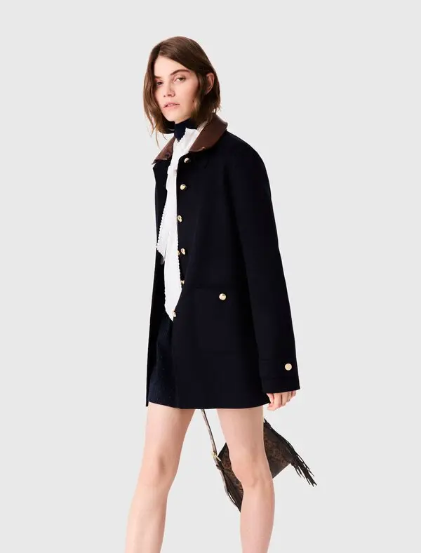 Maje Double-faced Mid-length Coat