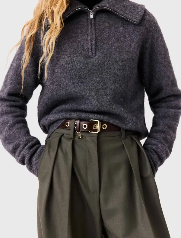 Maje Miss Leather Belt