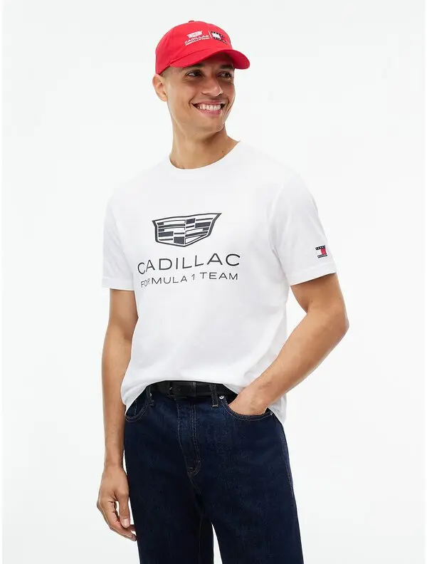 Tommy Hilfiger Tommy X Cadillac F1 Team Logo T-shirt - White