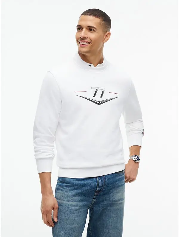 Tommy Hilfiger Tommy X Cadillac F1 Team Driver Sweatshirt - White