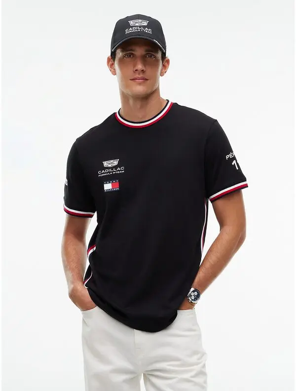 Tommy Hilfiger Tommy X Cadillac F1 Team Driver 11 Replica T-shirt - Black