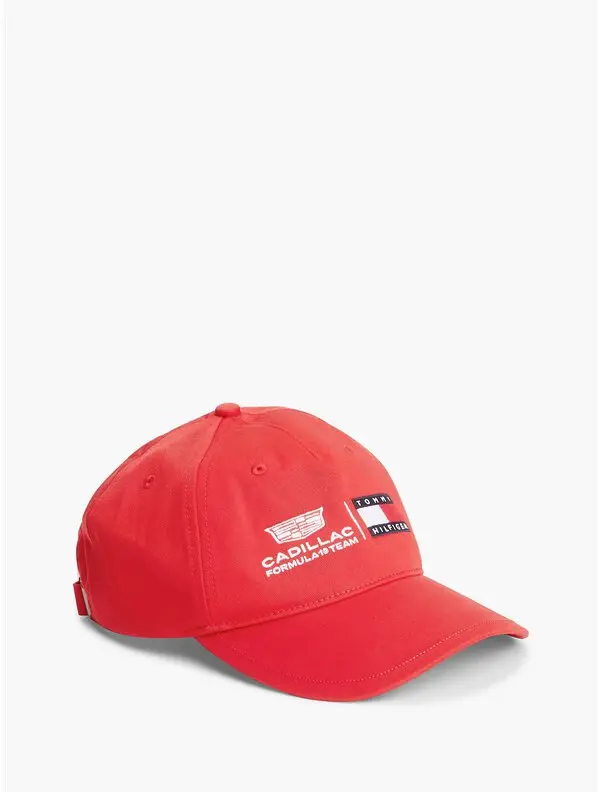 Tommy Hilfiger Dual-logo Baseball Cap - Red