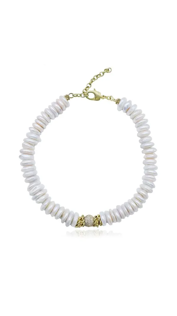 BAYEMEYC Nymeris Chunky Pearl Choker Necklace