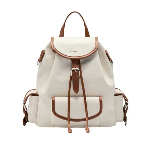 Marhen.j Bailey Canvas Backpack - White