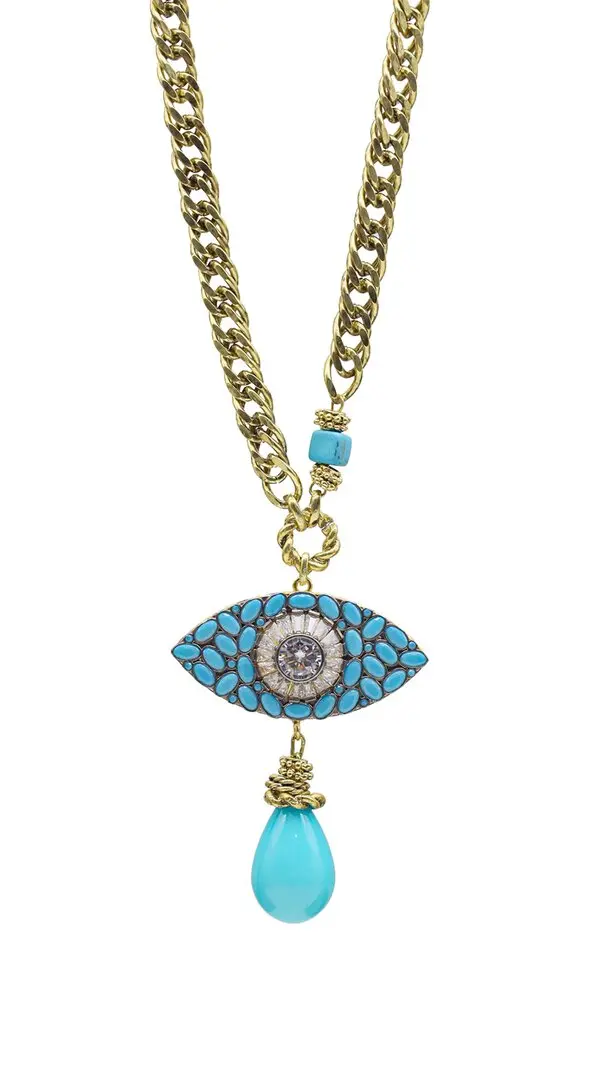 BAYEMEYC Taleas Turquoise Charm Necklace