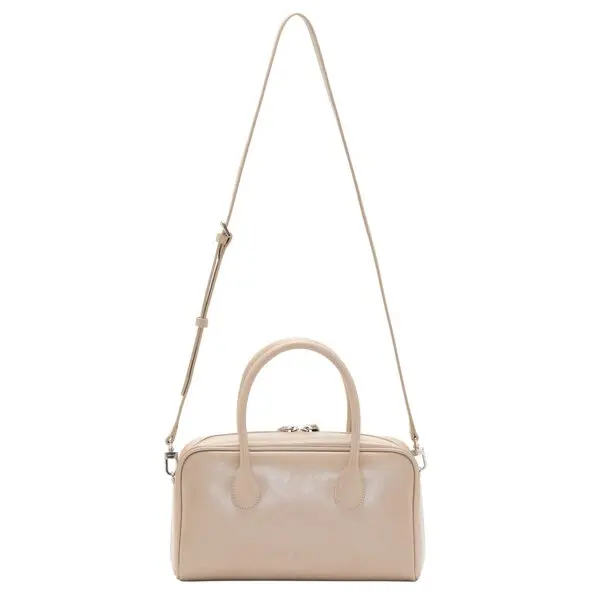 Marhen.j Lara Small Three-way Vegan Leather Shoulder Bag Oatmeal