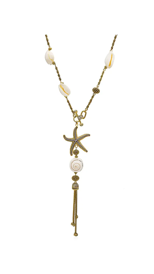 BAYEMEYC Playa Plated Charm Necklace