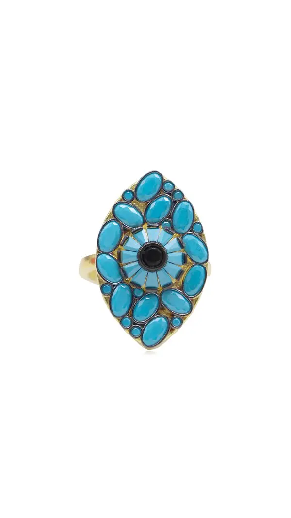 BAYEMEYC Virea Turquoise Eye Ring