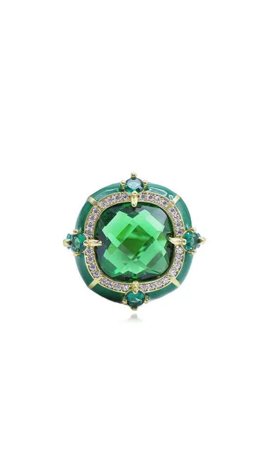 BAYEMEYC Varys Crystal Statement Ring