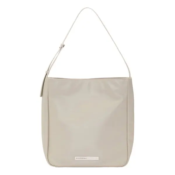 Marhen.j Roxy Vegan Leather Square Shoulder Bag Light Taupe