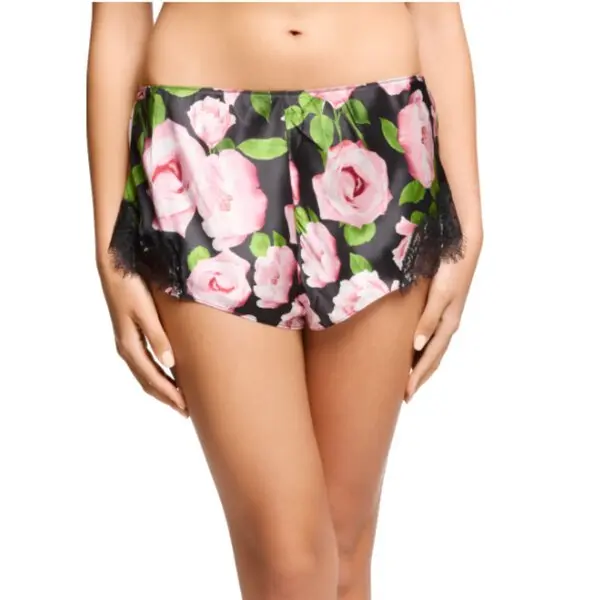 SAINTED SISTERS Scarlett French Knicker In Rosalia - Black
