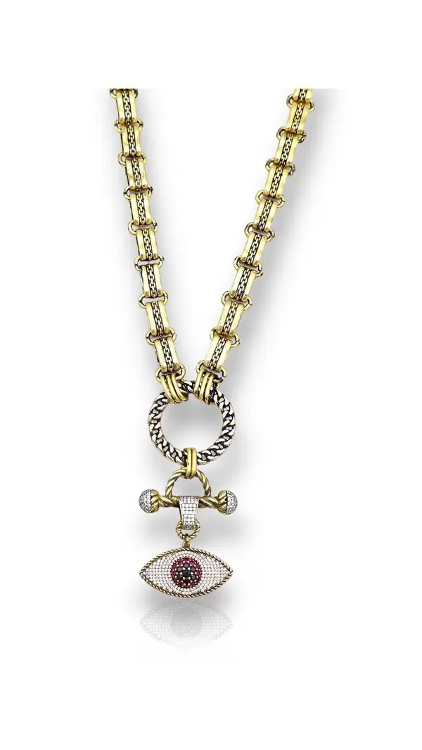BAYEMEYC Viola Evil Eye Necklace