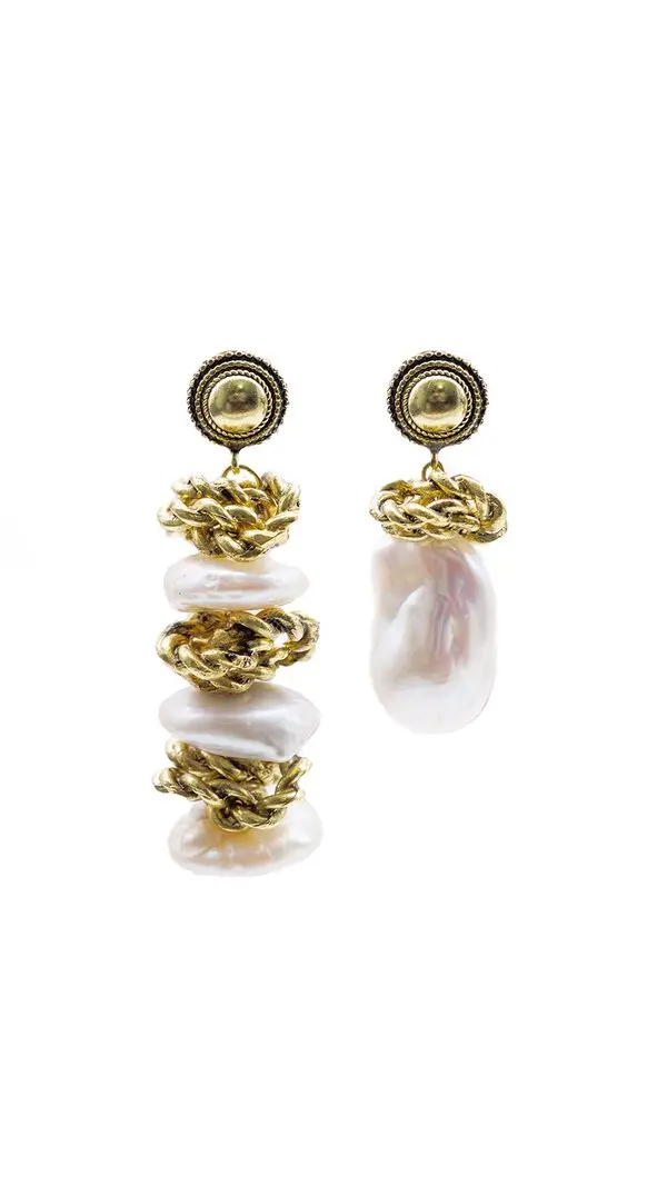 BAYEMEYC Rhem Pearl Dangle Earrings
