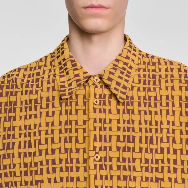 Sandro Shirt With Velvet Flocking