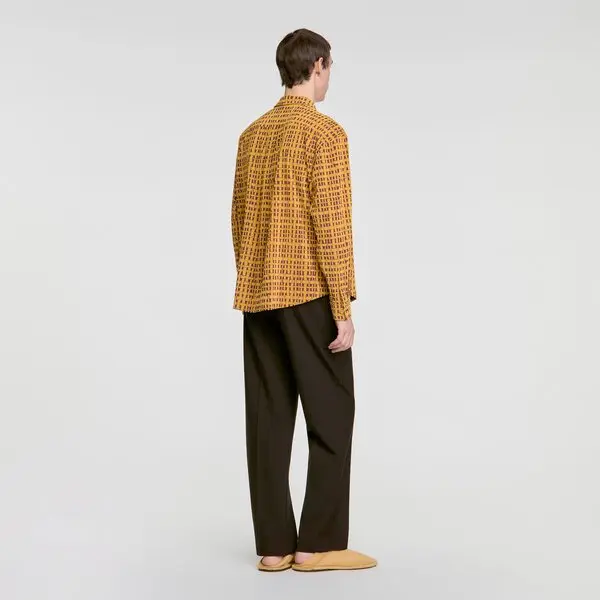 Sandro Shirt With Velvet Flocking