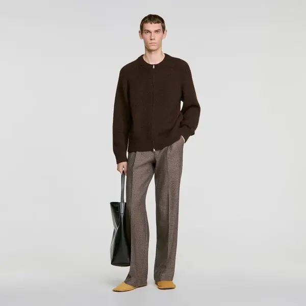 Sandro Zip-up Bomber Cardigan