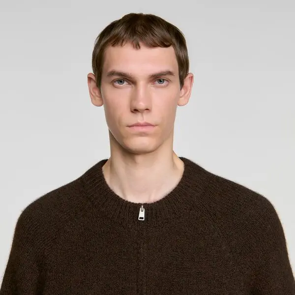Sandro Zip-up Bomber Cardigan