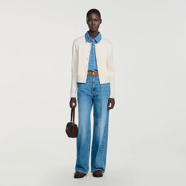 Sandro 2-in-1 Effect Cardigan
