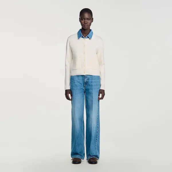 Sandro 2-in-1 Effect Cardigan