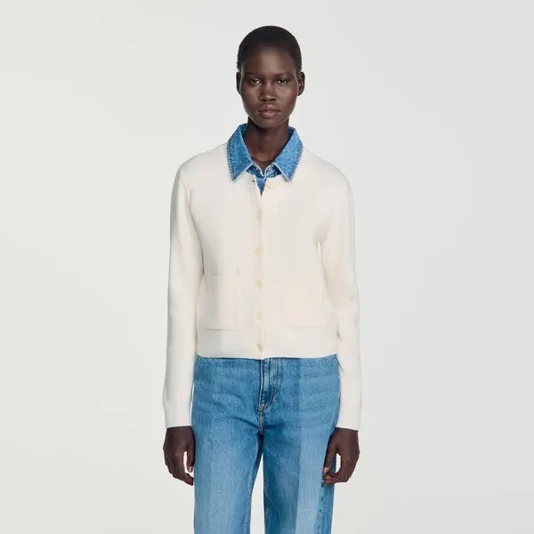 Sandro 2-in-1 Effect Cardigan