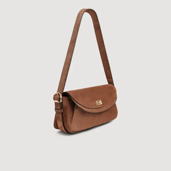 Sandro Le Mambo Suede Bag