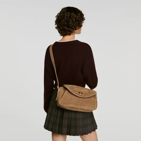 Sandro Le Mambo Suede Bag