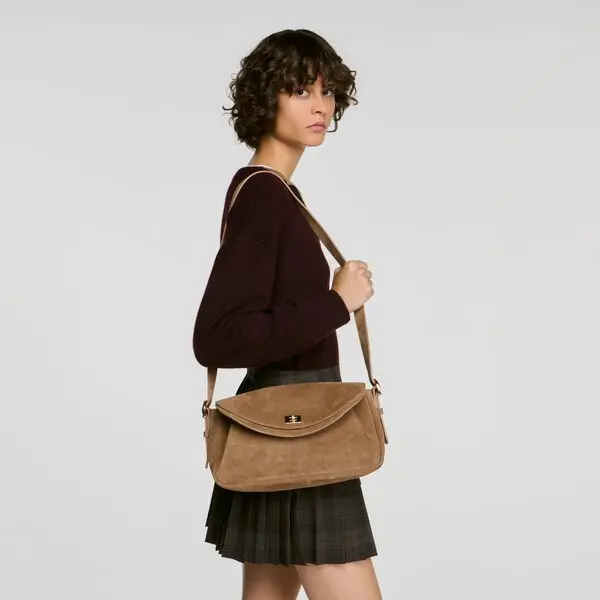 Sandro Le Mambo Suede Bag