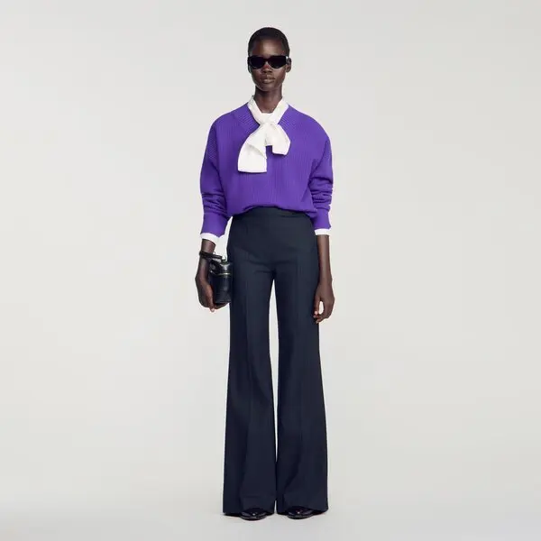 Sandro Wool Suit Trousers