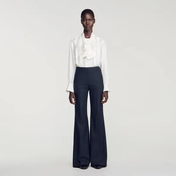 Sandro Wool Suit Trousers
