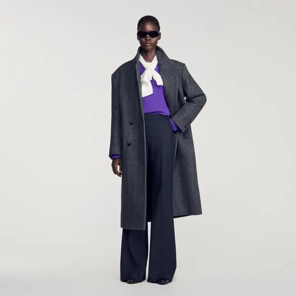 Sandro Wool Suit Trousers