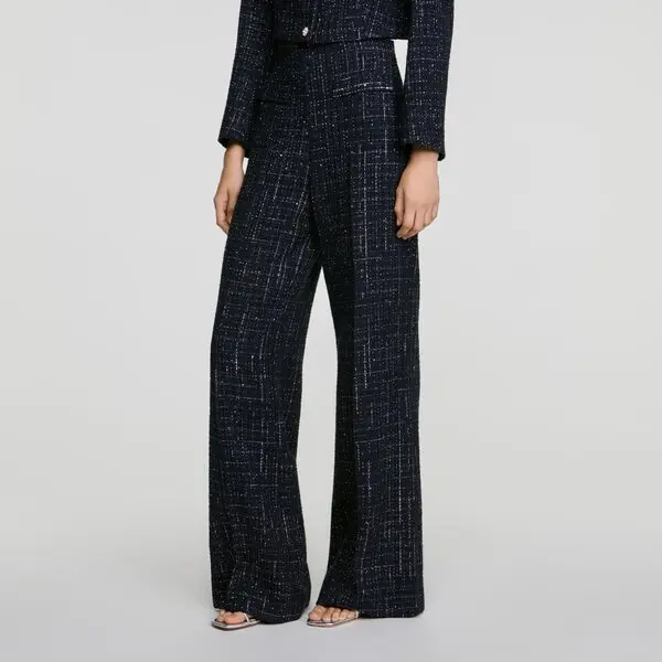 Sandro Decorative Tweed Trousers