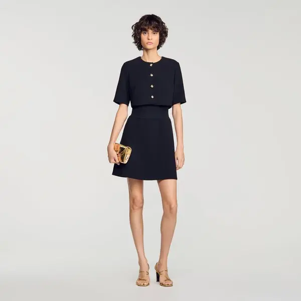 Sandro Short 2-in-1 Dress