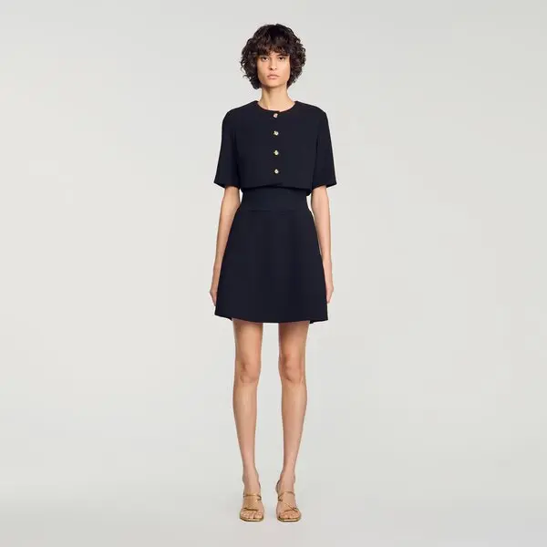 Sandro Short 2-in-1 Dress