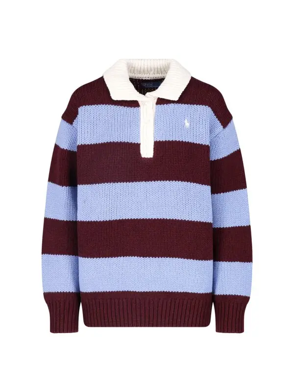 Polo Ralph Lauren Striped Wool Sweater - Blue