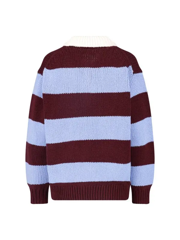 Polo Ralph Lauren Striped Wool Sweater - Blue
