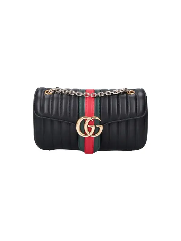 Gucci Shoulder Bag "jetset Gg Marmont - Black