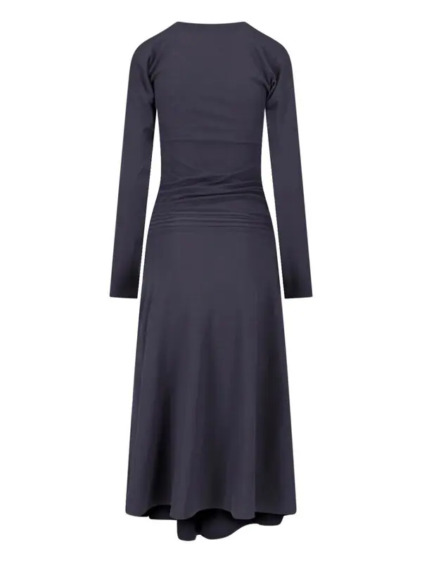 LEMAIRE Maxi Dress In Cotton - Gray