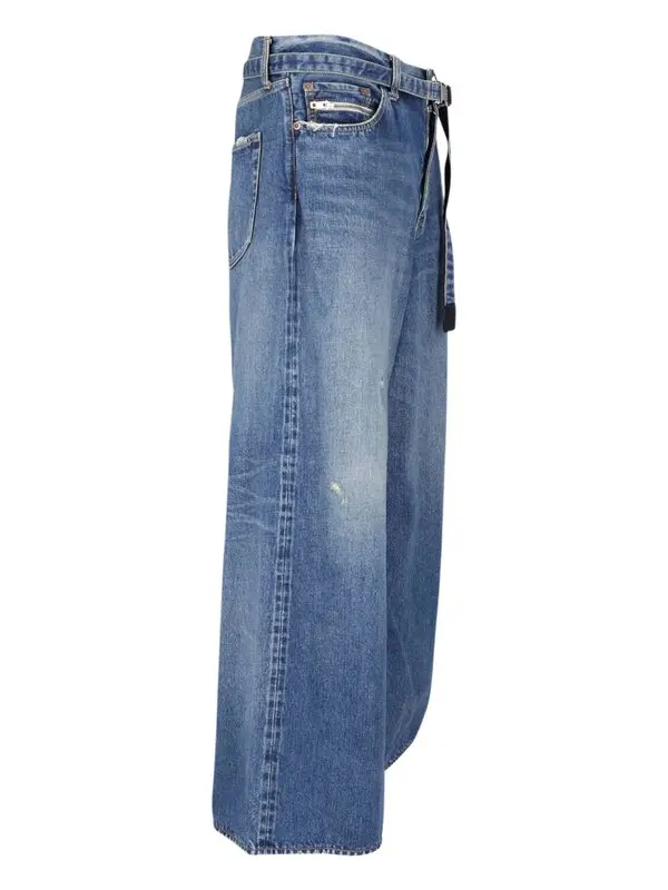 Sacai Wide Waist Jeans