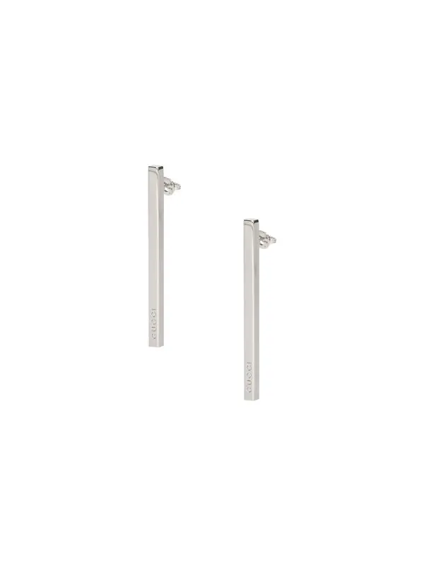 Gucci Bar Earrings - Silver