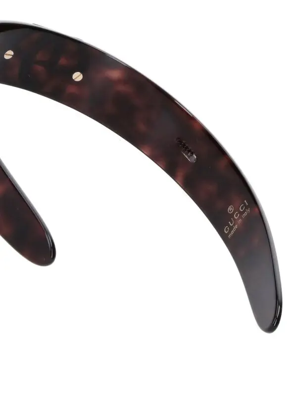 Gucci Gg Resin Headband - Brown