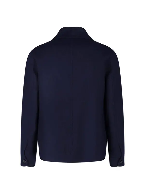 Burberry Róhe Wool Button Jacket - Blue