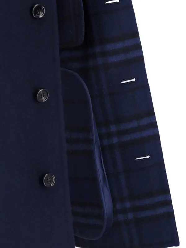 Burberry Róhe Wool Button Jacket - Blue