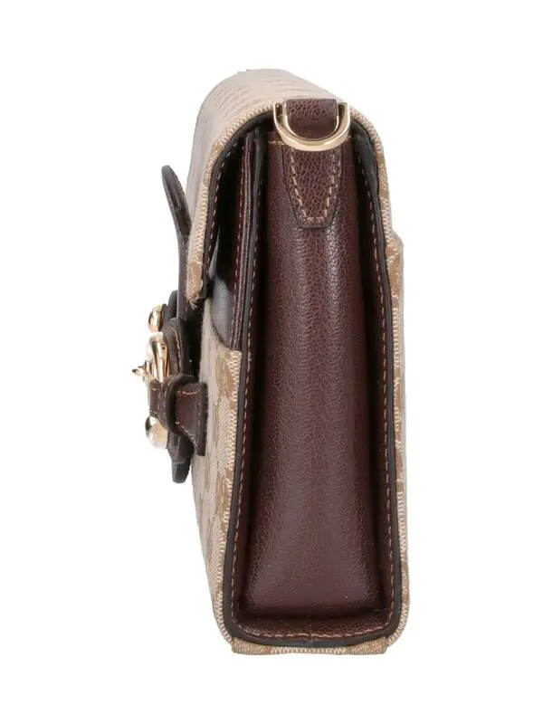 Gucci Horsebit Ristretto Shoulder Bag - Beige